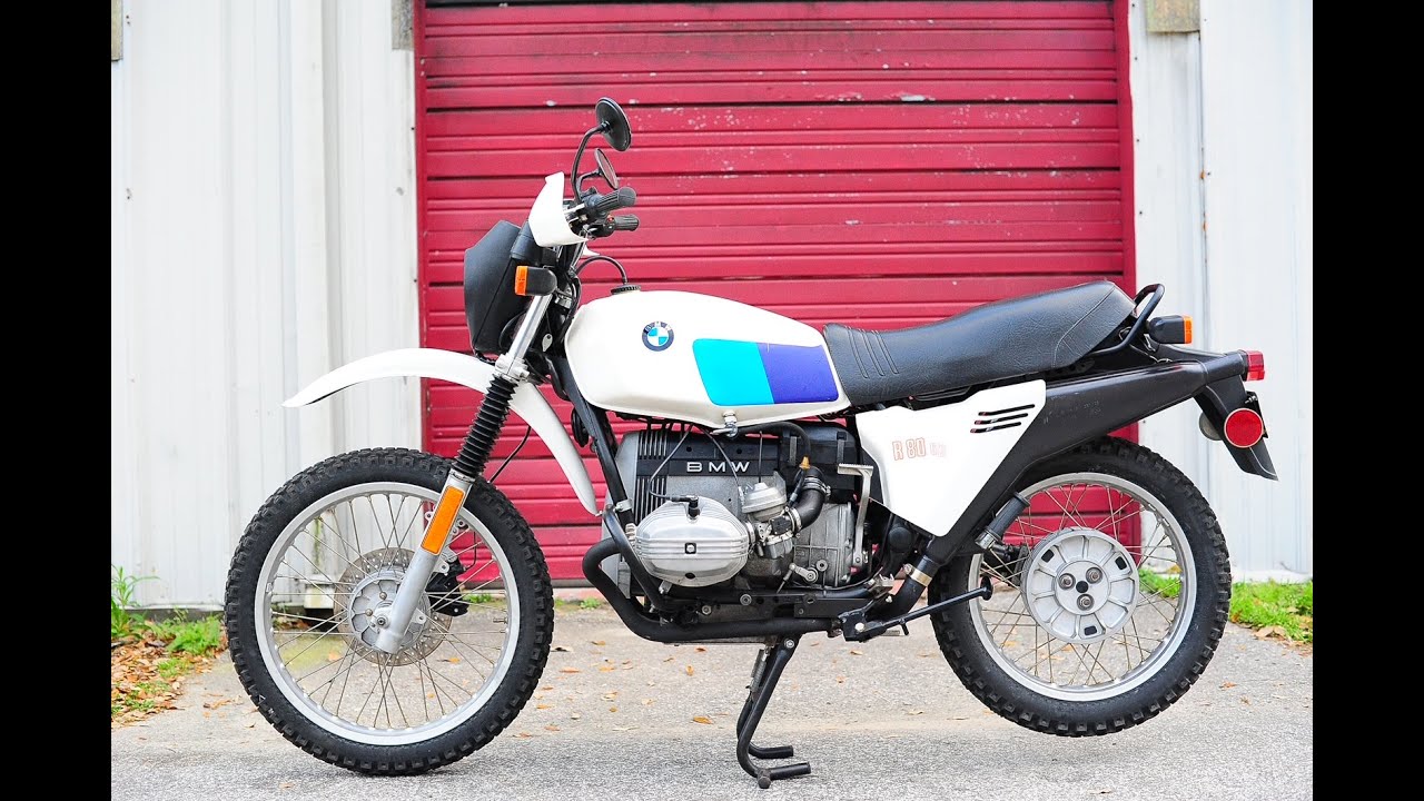 1981 BMW R80 G/S cold start up - YouTube