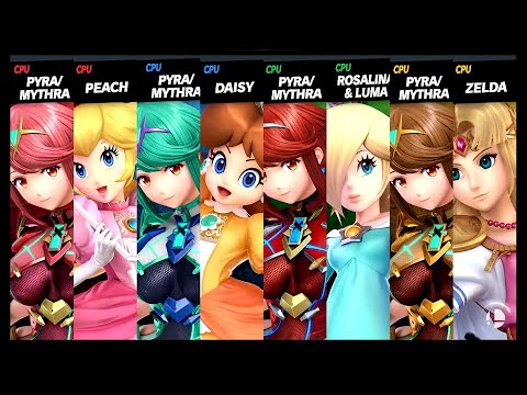 Pyra Mythra and Peach VS Pyra Mythra and Daisy VS Pyra Mythra and ...