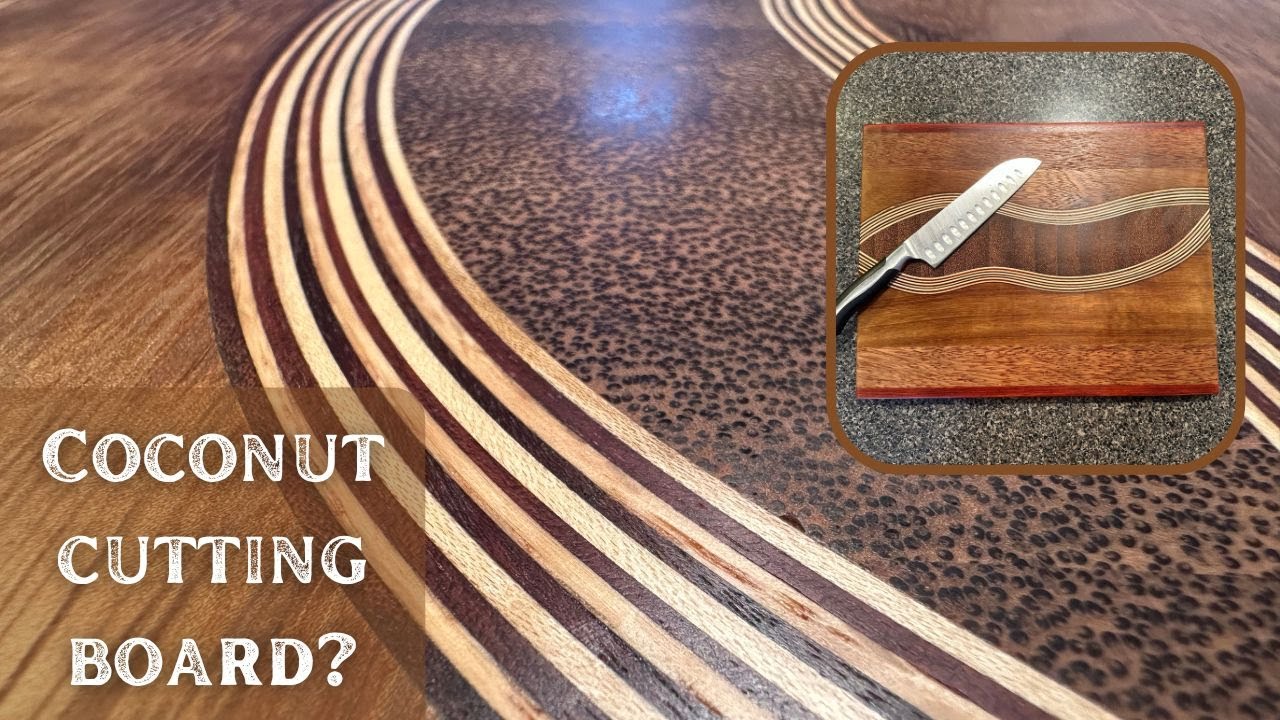 Making an Exotic Wood Cutting Board (teak, bloodwood, maple, red oak ...