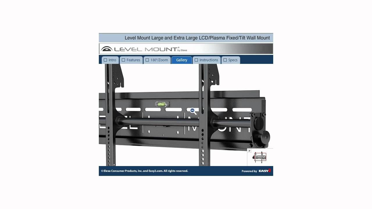 Level Mount Extra Large Fixed/Tilt Mounts - YouTube