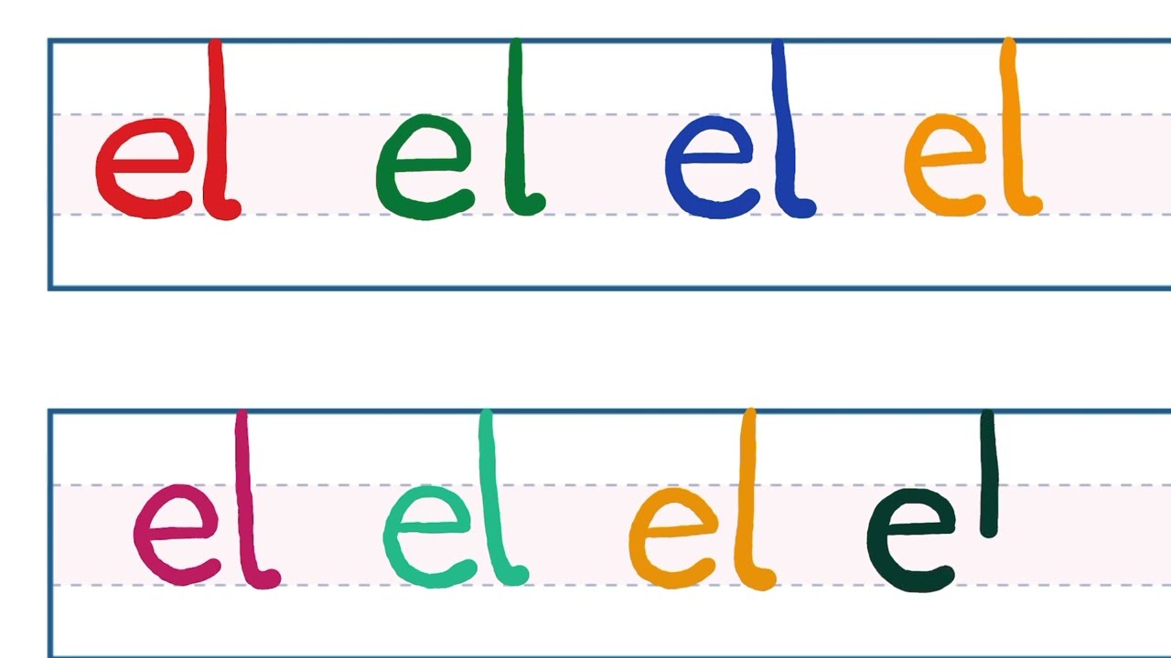 el harfleri el hecesi okuma yazma öğreniyorum 1. Sınıf el nasıl yazılır ...