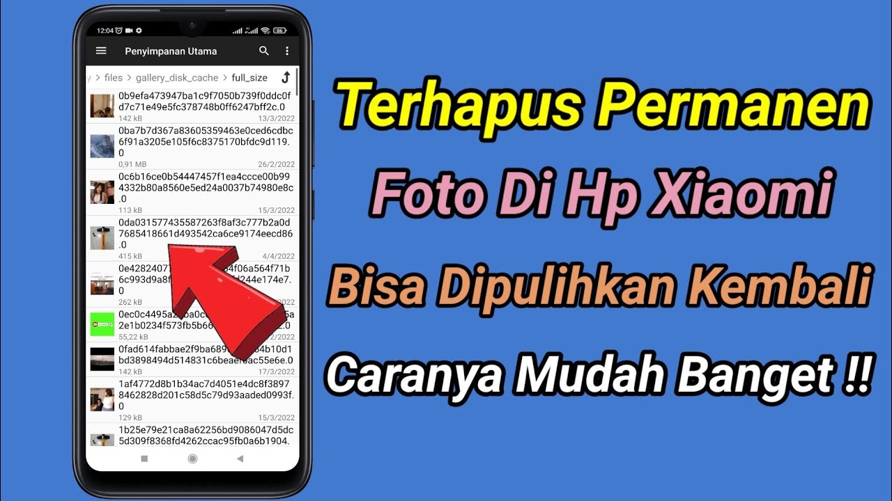 Cara Mengembalikan Foto Lama Terhapus Permanen Di Hp Xiaomi - YouTube
