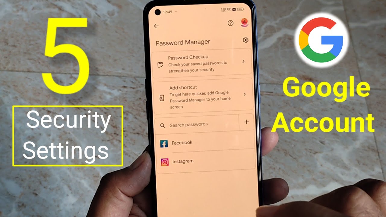 Google account के 5 important privacy & security settings | secure ...