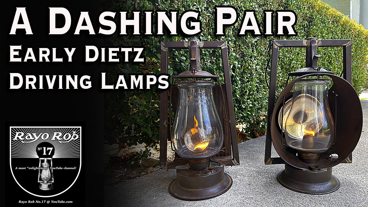 A Dashing Pair: Early Dietz Driving Lamps - YouTube