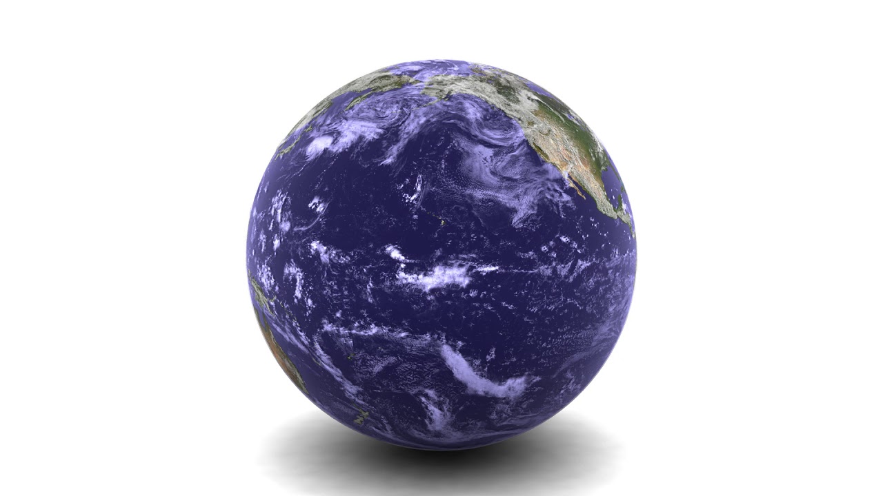 FREE 4K & HD Stock Footage & Animation. Earth rotating, White ...