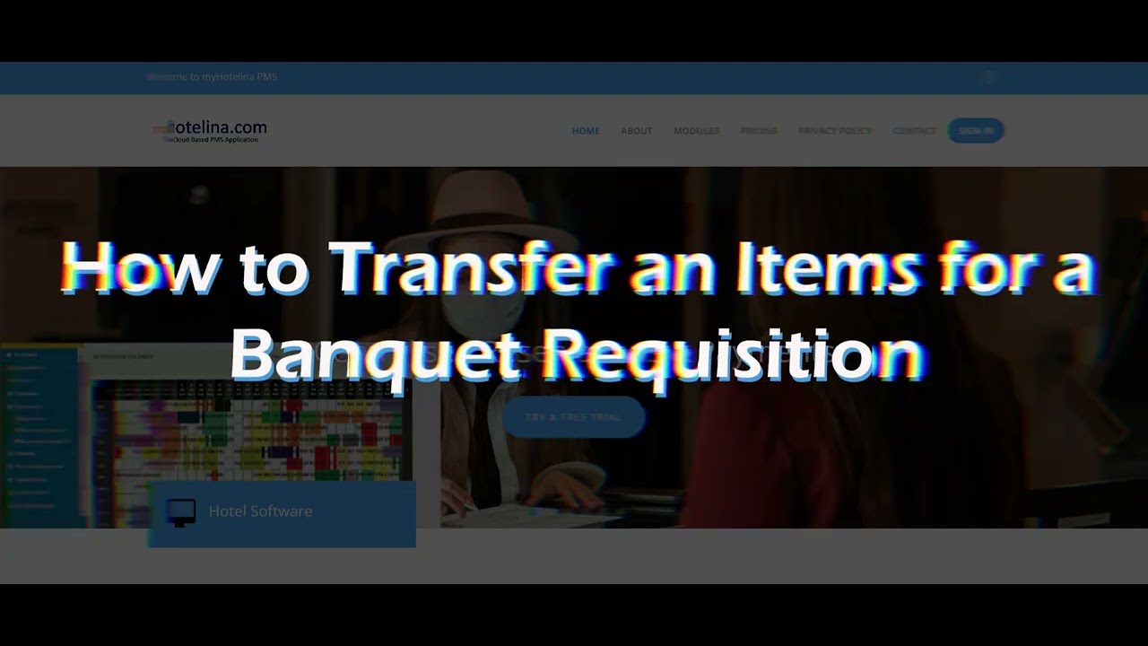How to Transfer an Items for a Banquet Requisition - YouTube