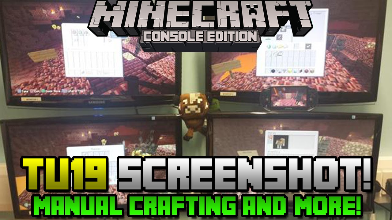 Minecraft Xbox & Playstation: New TU19 Screenshot! | Manual Crafting ...
