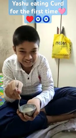 Yashu eating Curd for the very first time♥️🧿♥️🧿# shorts # eating# baby ...