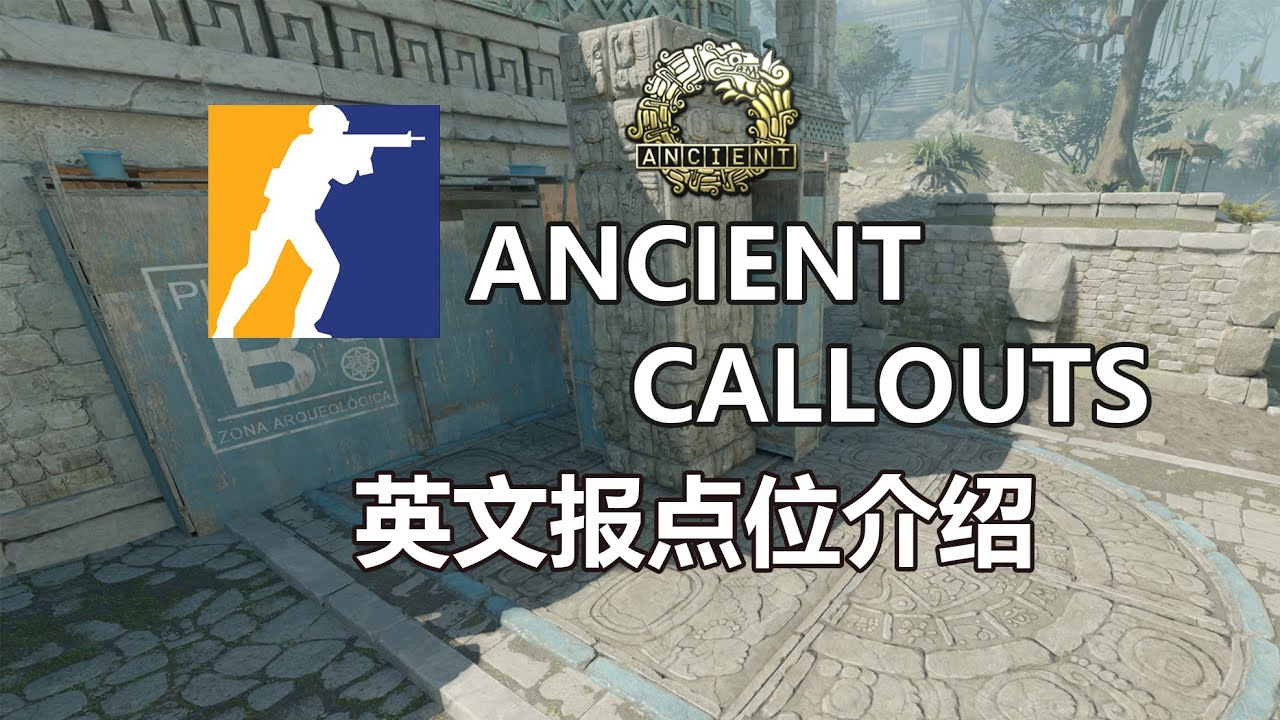 【CS2 ANCIENT Callouts】CS2爆破地圖英文報點介紹—— ANCIENT（遠古遺跡） - YouTube