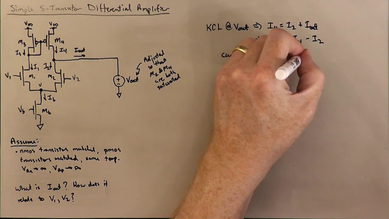 Simple 5-T Differential Amplifier - YouTube