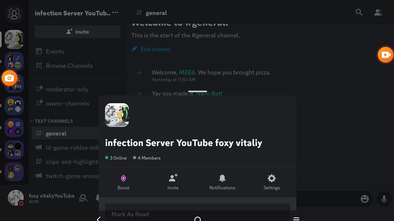 iam new group discord server infection roblox - YouTube