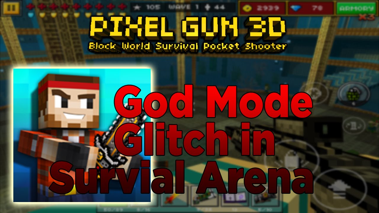 NEW PIXEL GUN 3D GOD MODE GLITCH 10.4.1!! - YouTube