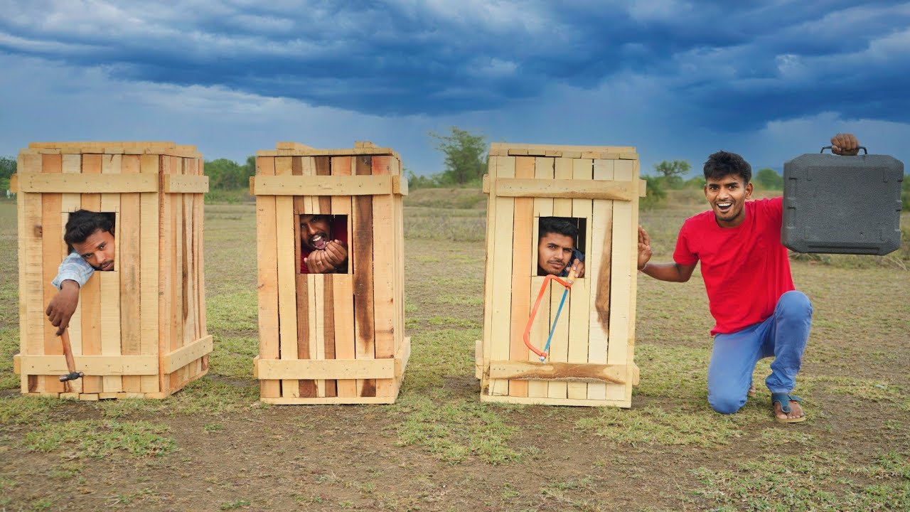 Unbreakable Box Challenge 🎁 Winner Get 50000 ₹ 🥵 😭 Wooden box challenge ...