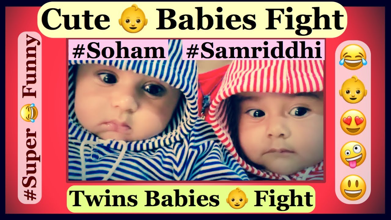 Twins Babies Fighting Funny Video | Cute Babies Fighting Over Books | 9 ...