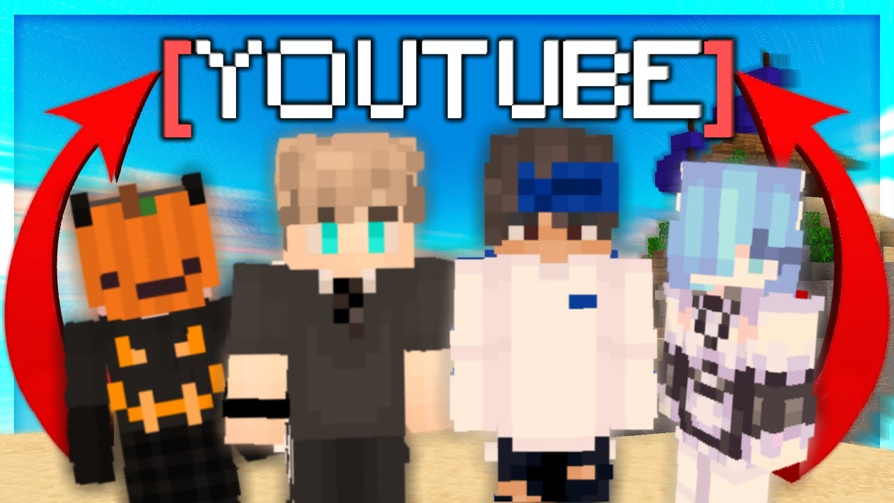 Bedwars With 4 UNNICKED YouTube Ranks! | Pika-Network Unnicked Bedwars ...