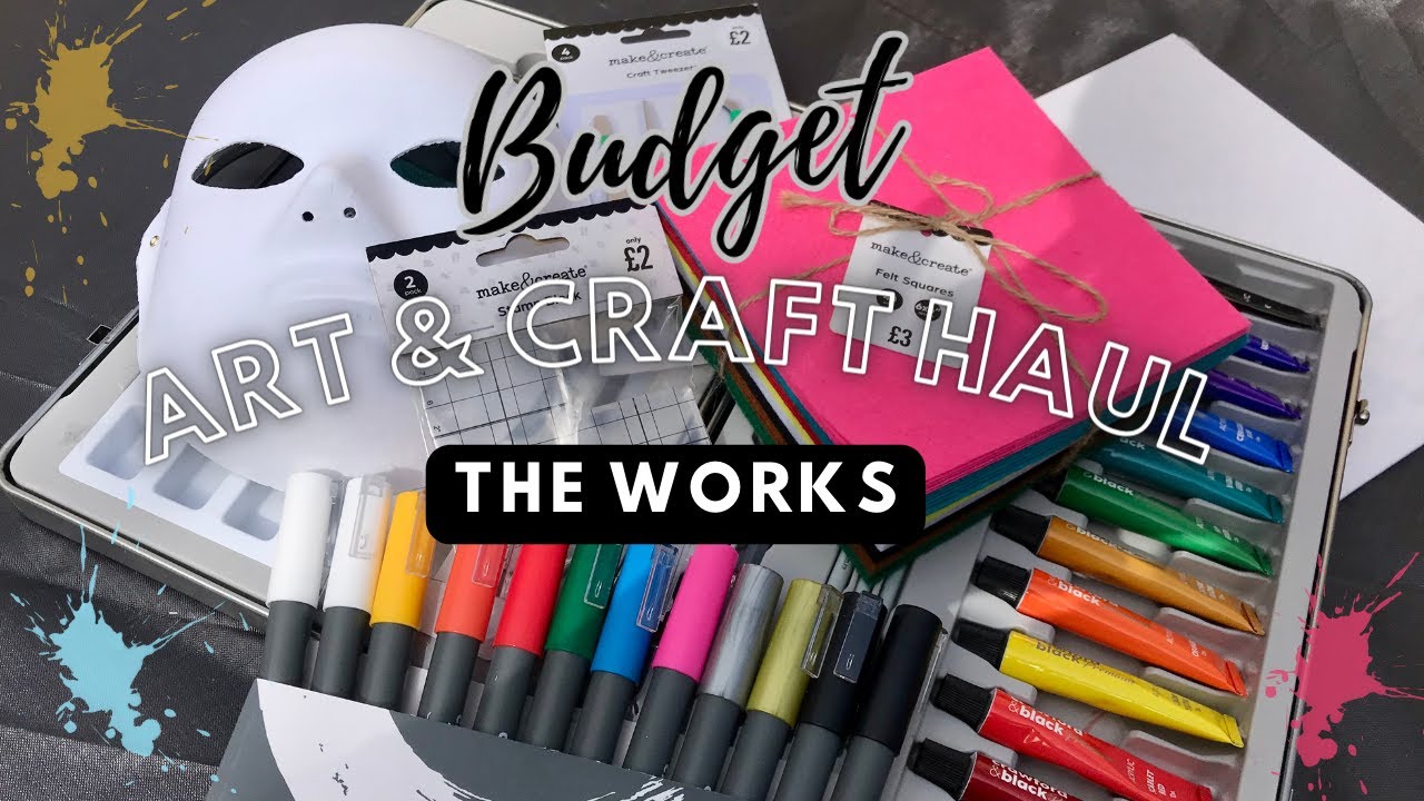 BUDGET ART & CRAFT HAUL from The Works - YouTube
