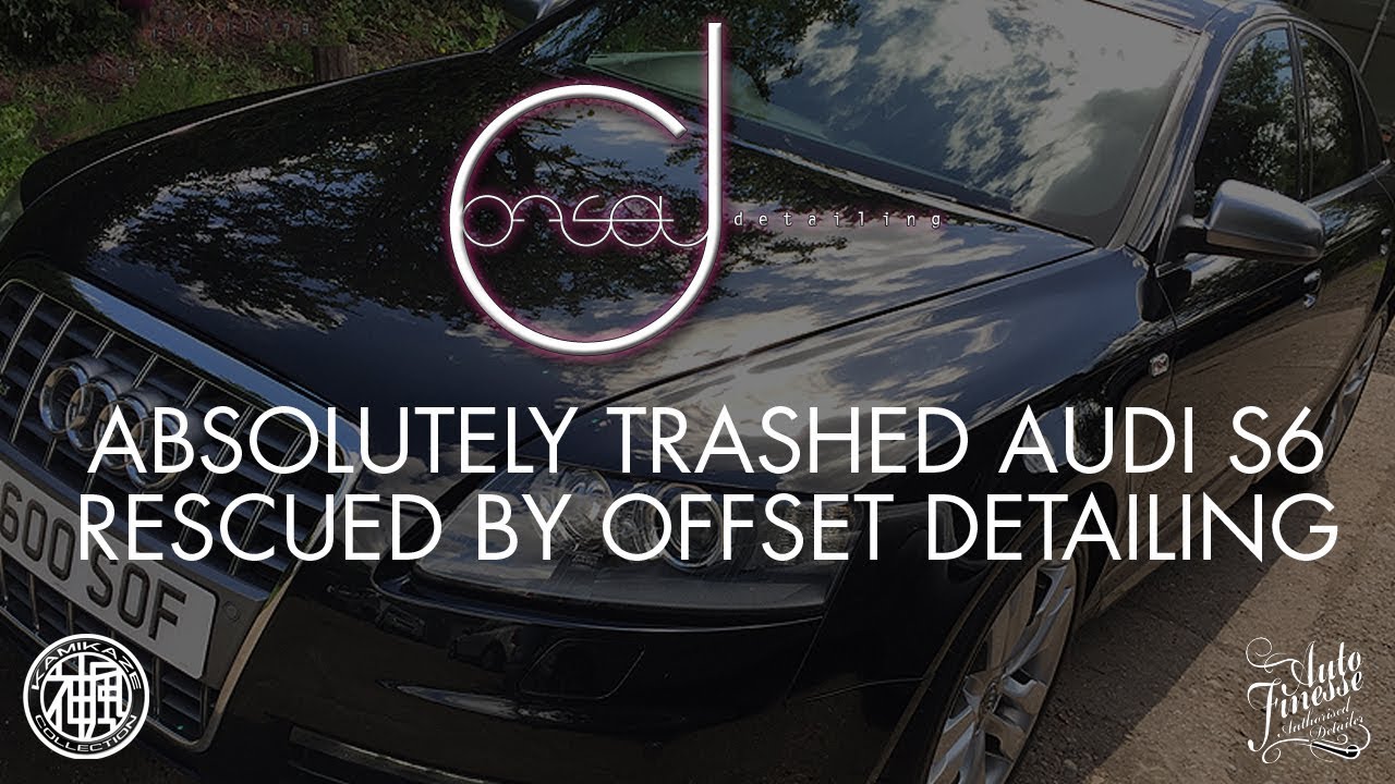 ABSOLUTELY TRASHED BLACK V10 AUDI S6 RESCUED BY OFFSET DETAILING ESSEX ...