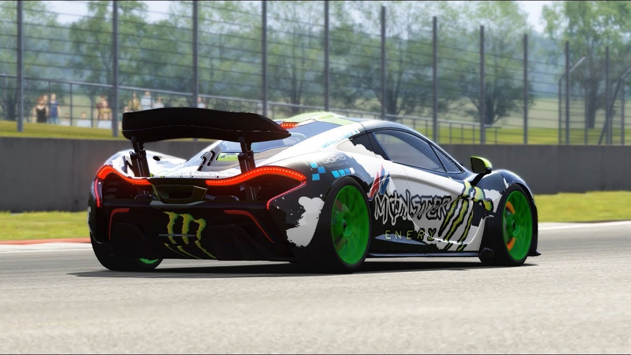 McLaren P1 Monster Energy Top Gear Testing - YouTube