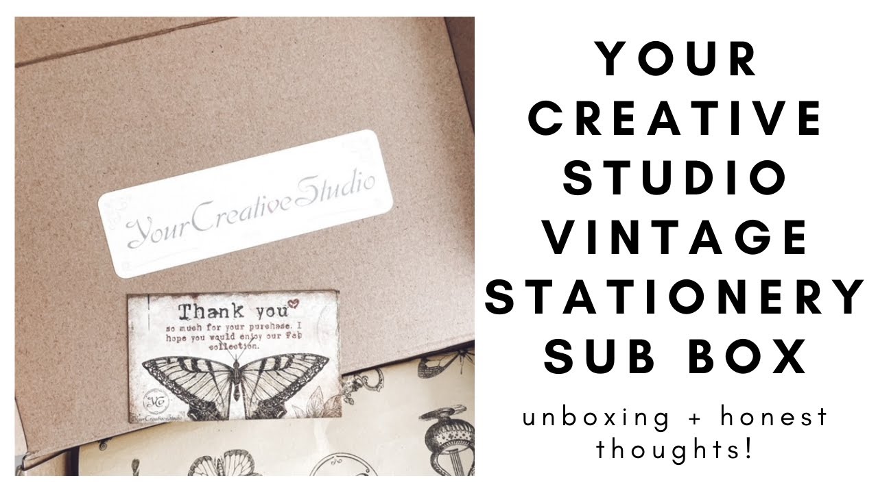 YOUR CREATIVE STUDIO UNBOXING | Vintage Journal Subscription Box - YouTube