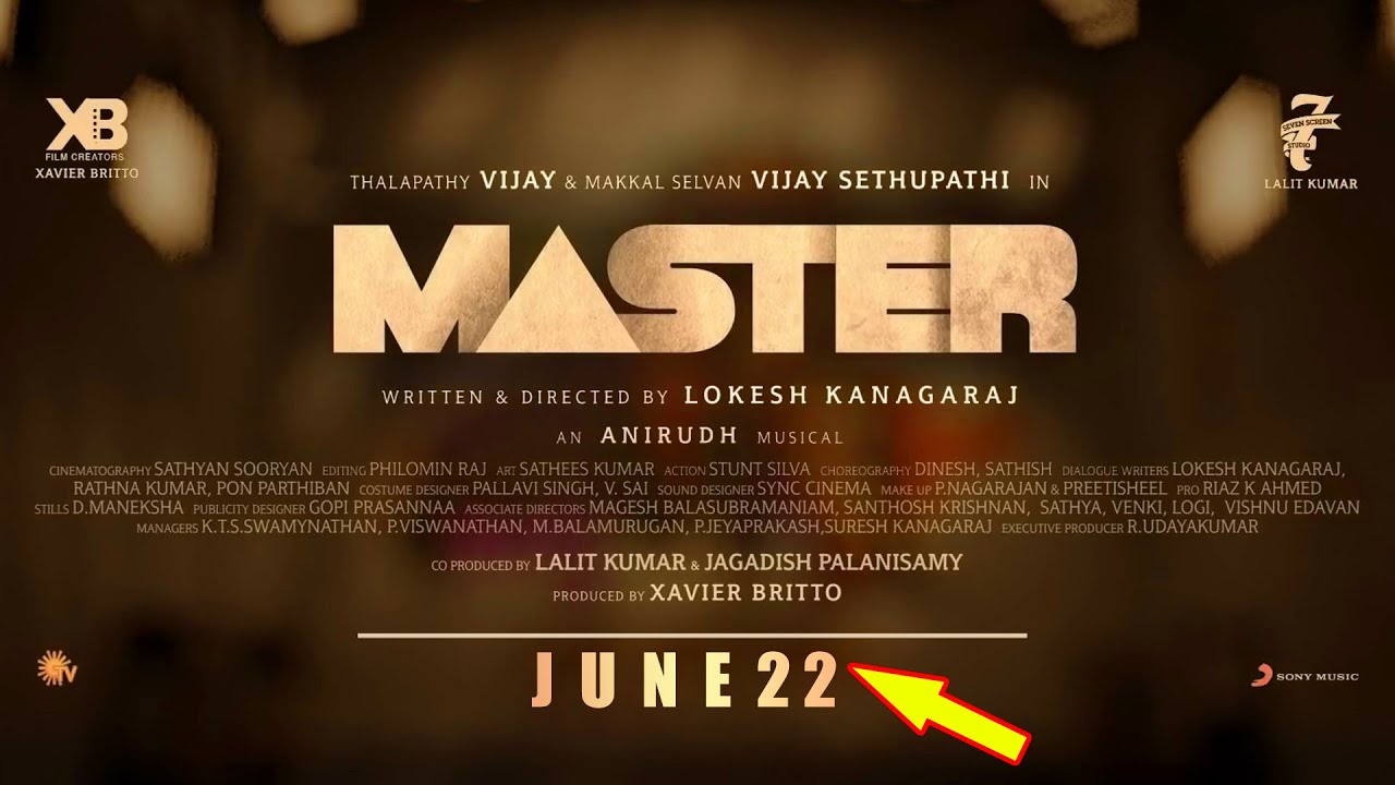 Official Update | Master New Release Date On June 22 🔥🔥😎 | Full Detail ...