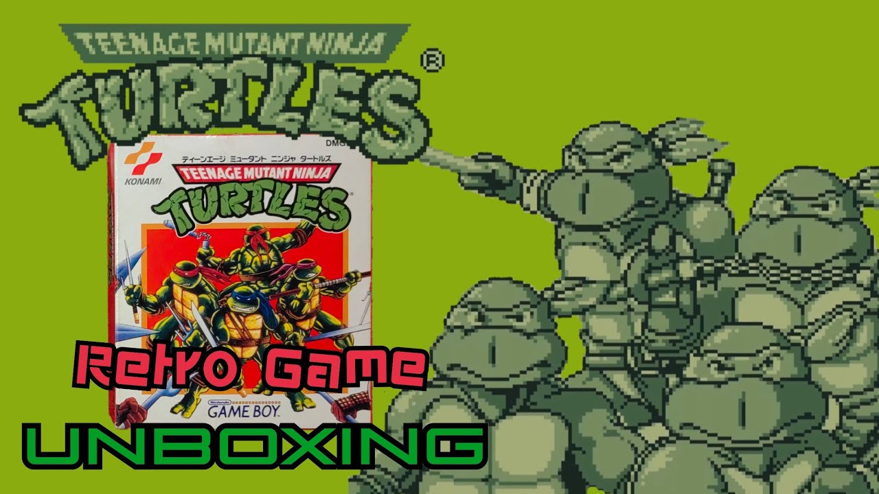 Teenage Mutant Ninja Turtles Game Boy : Retro Game Unboxing with Bonus ...