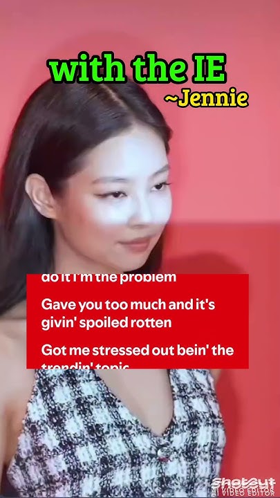 with the IE (way up) Jennie 🔥 #blackpink #trending #music #jennie #kpop #lyrics #hiphop #shorts# ...
