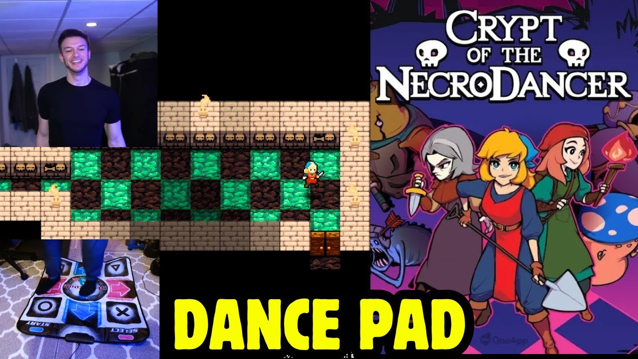 Playing Crypt of the Necrodancer with a Dance Pad - YouTube