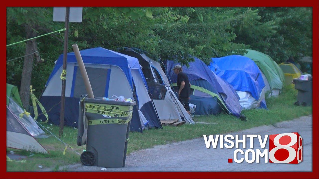Fountain Square homeless camp to shut down Monday - YouTube