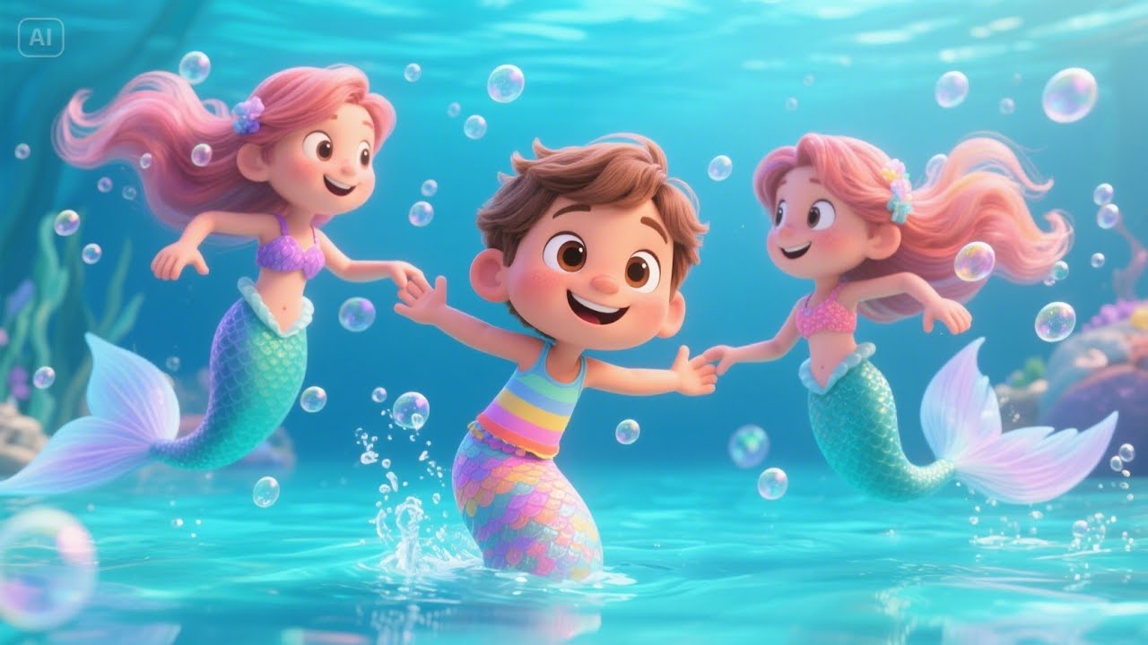 Mermaids Bubble Dance Song | Magical Underwater Dance for Kids | Fun ...