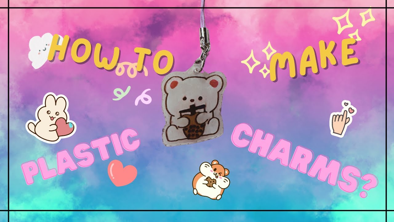 How to make plastic CHARMS at home | Plastic Charms | Keyring ...