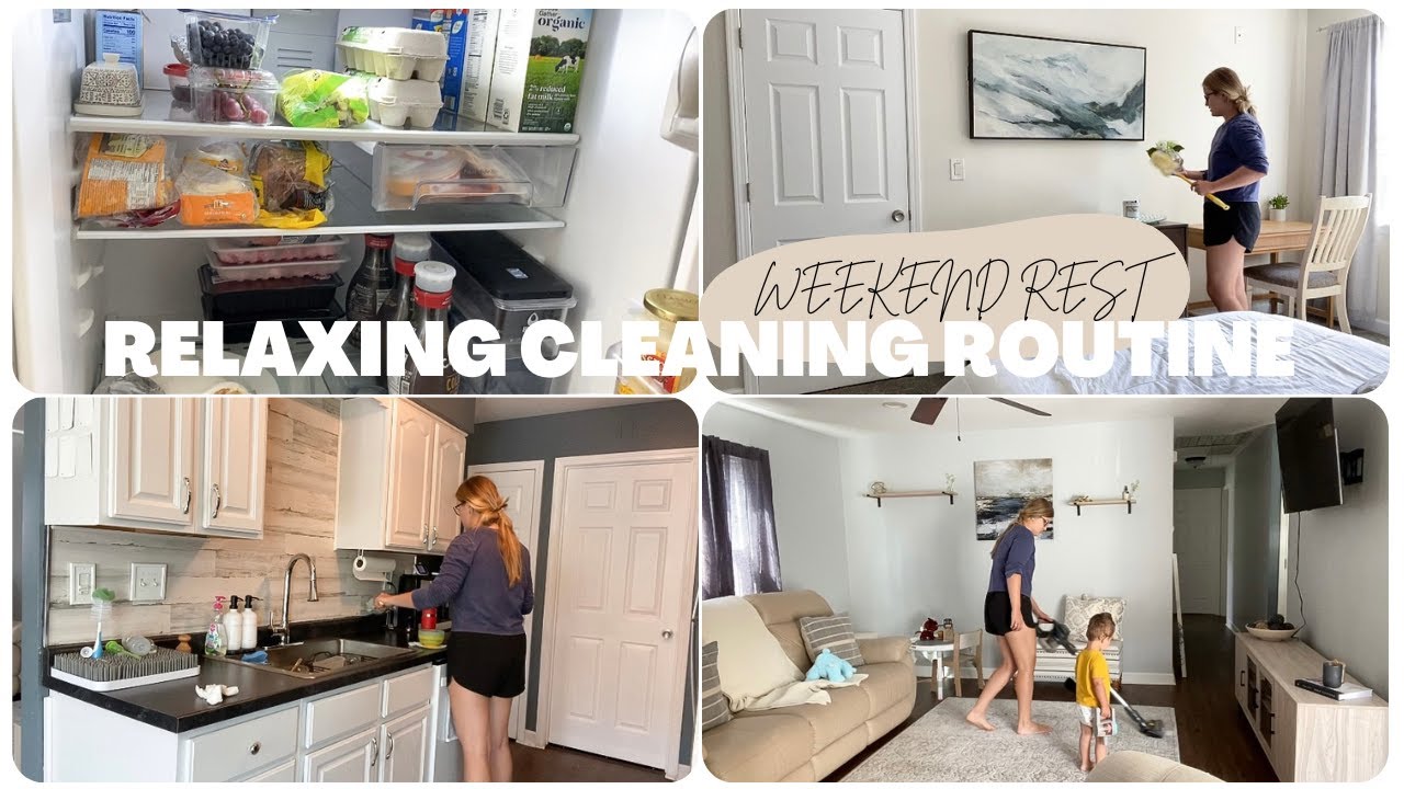 *NEW* CLEAN WITH ME | WEEKEND REST, RELAXING CLEANING ROUTINE ...