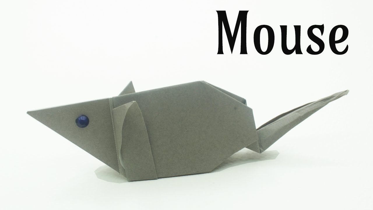 How to make origami Mouse [HD], Easy Basic Simple Origami Tutorial for ...