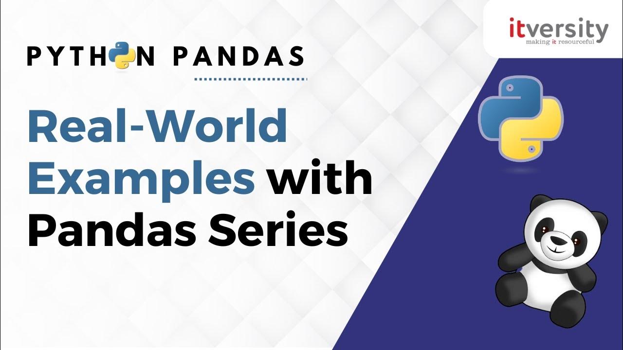 Real-World Data Analysis with Pandas Series | Python Pandas Tutorial For Data Engineering - YouTube