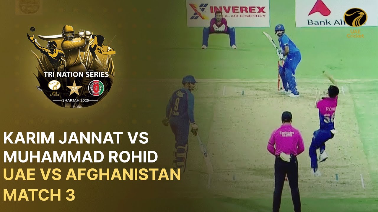 4️⃣ - 4️⃣ - 6️⃣ - 6️⃣ | Karim Jannat Takes on Muhammad Rohid | T20I Tri ...