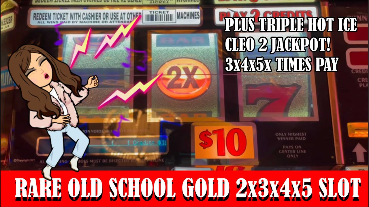 Bellagio OLD SCHOOL SLOT MACHINES 🎰 Rare GOLD 2x3x4x5 🧊 TRIPLE HOT ICE ...
