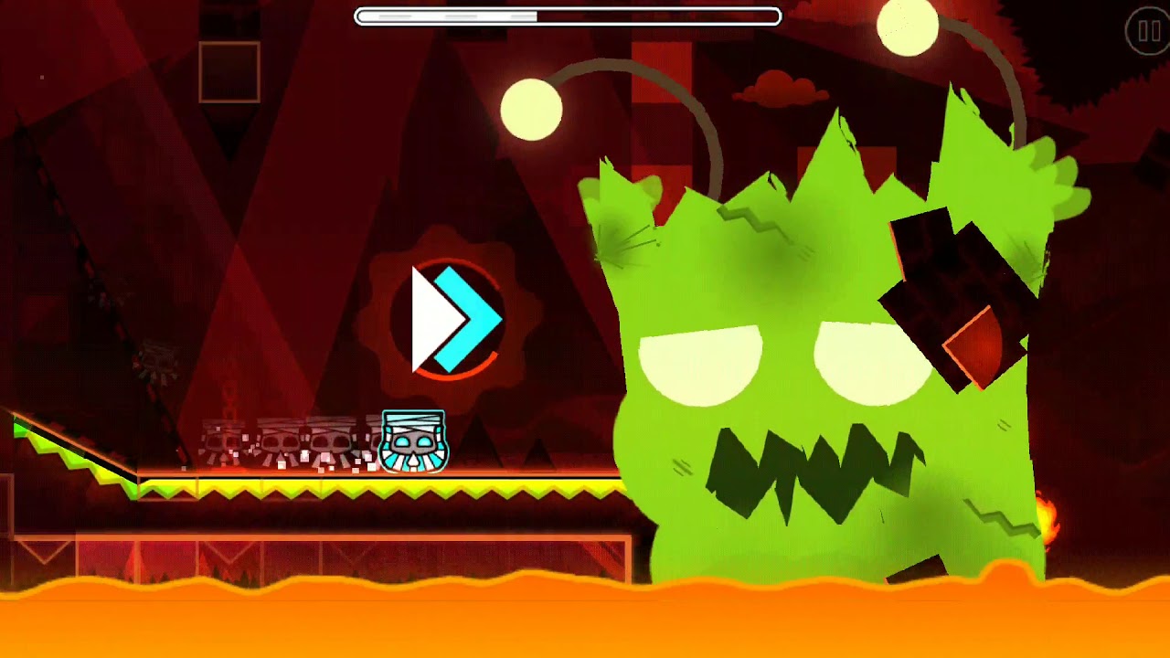 Geometry dash уровень Slam из Monster Gauntlet - YouTube