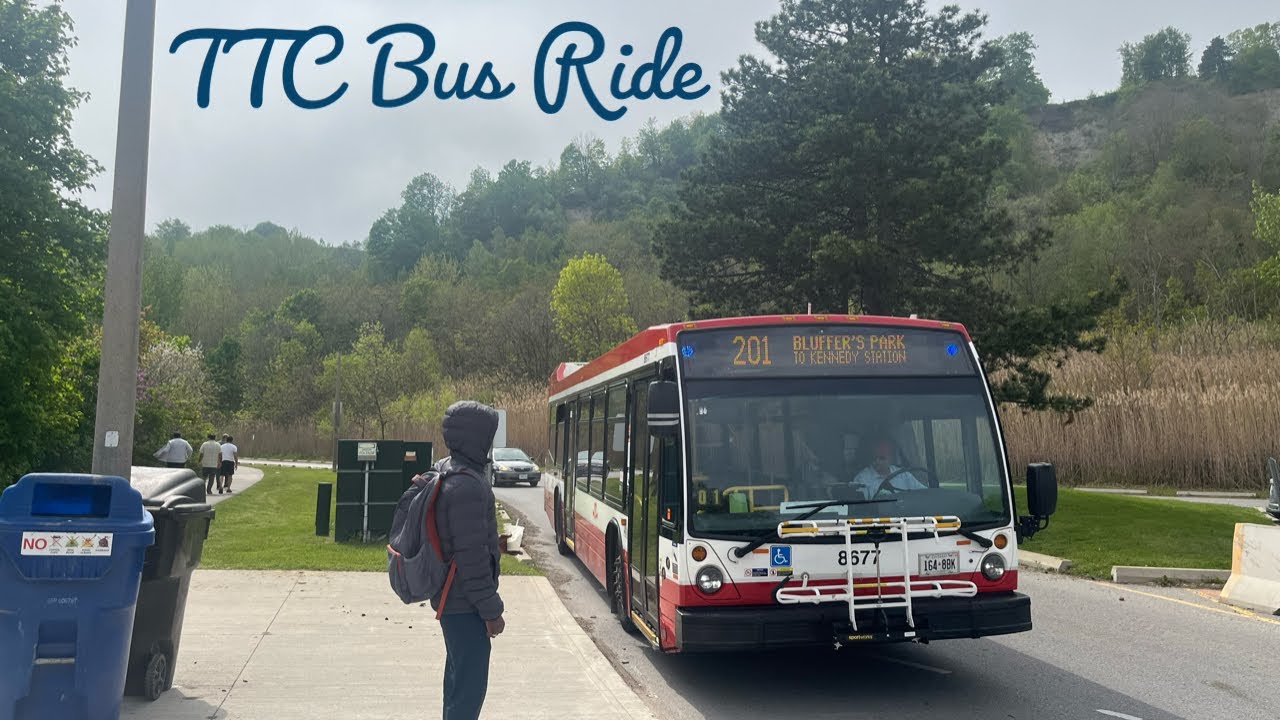 Toronto TTC 201 Bluffer's Park Bus Ride - Full Route Northbound 5/18 ...