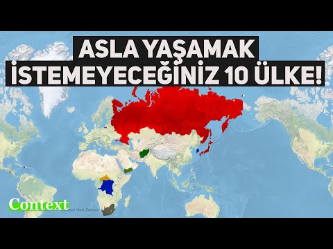 ASLA YAŞAMAK İSTEMEYECEĞİNİZ 10 ÜLKE!