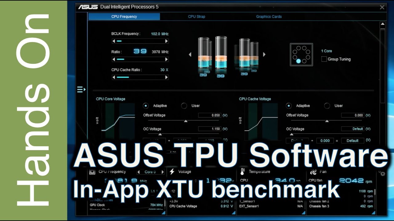 New ASUS TPU Software with in-app XTU benchmark (ASUS AI Suite update ...