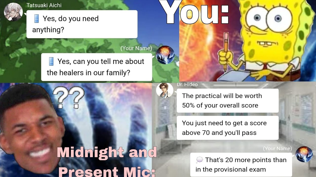 OP y/n: Provisional Healing License Exam ||MHA x y/n|| - YouTube