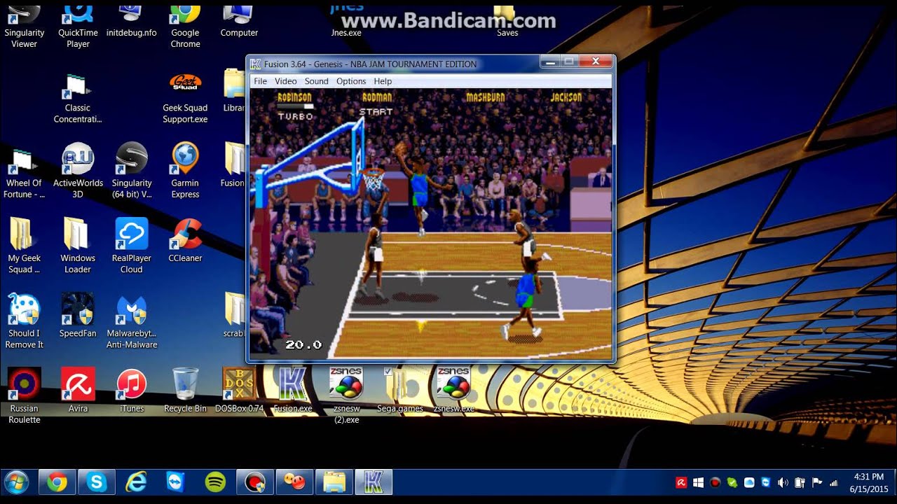 NBA Jam Tournament Edition Sega Genesis gameplay - YouTube