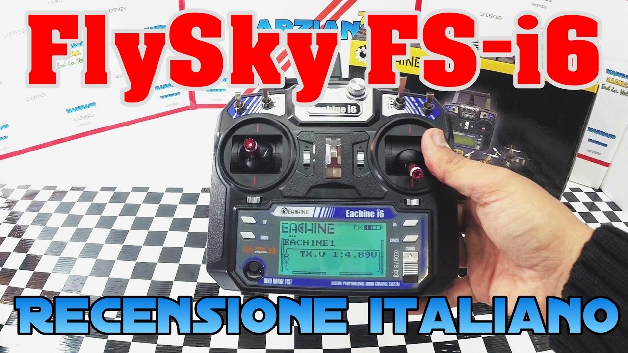 Review Radio Tx FlySky FS-i6 / Eachine - YouTube