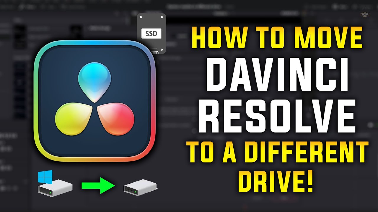 How to Move Davinci Resolve to a Different Drive!! | Save Space ...