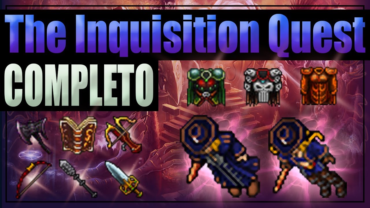 [TIBIA] The Inquisition Quest Completa - Demon Hunter Full - Mission 1 a 7 - YouTube