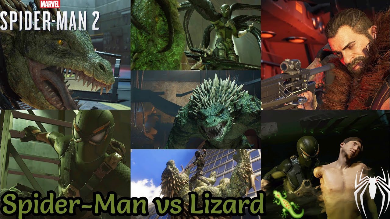 Marvel's Spider-Man 2 Lizard Fight 🦎 Wit The Secret War: Civil War Suit ...