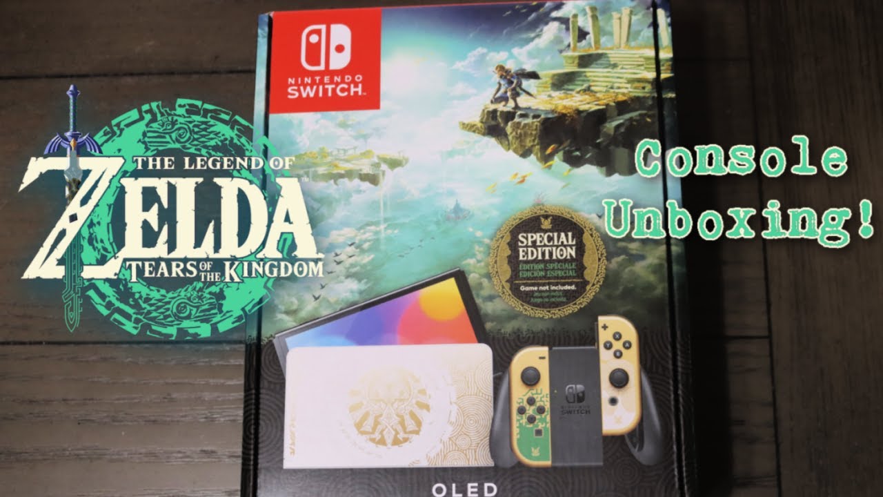 The Legend of Zelda: Tears Of The Kingdom Nintendo Switch OLED Console ...
