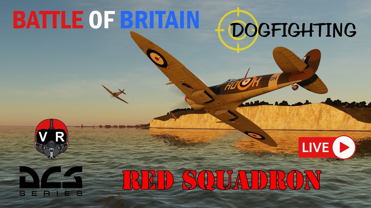 DCS Red Squadron Battle of Britain Dogfighting | 1st MOZA Force Feedback Combat - YouTube