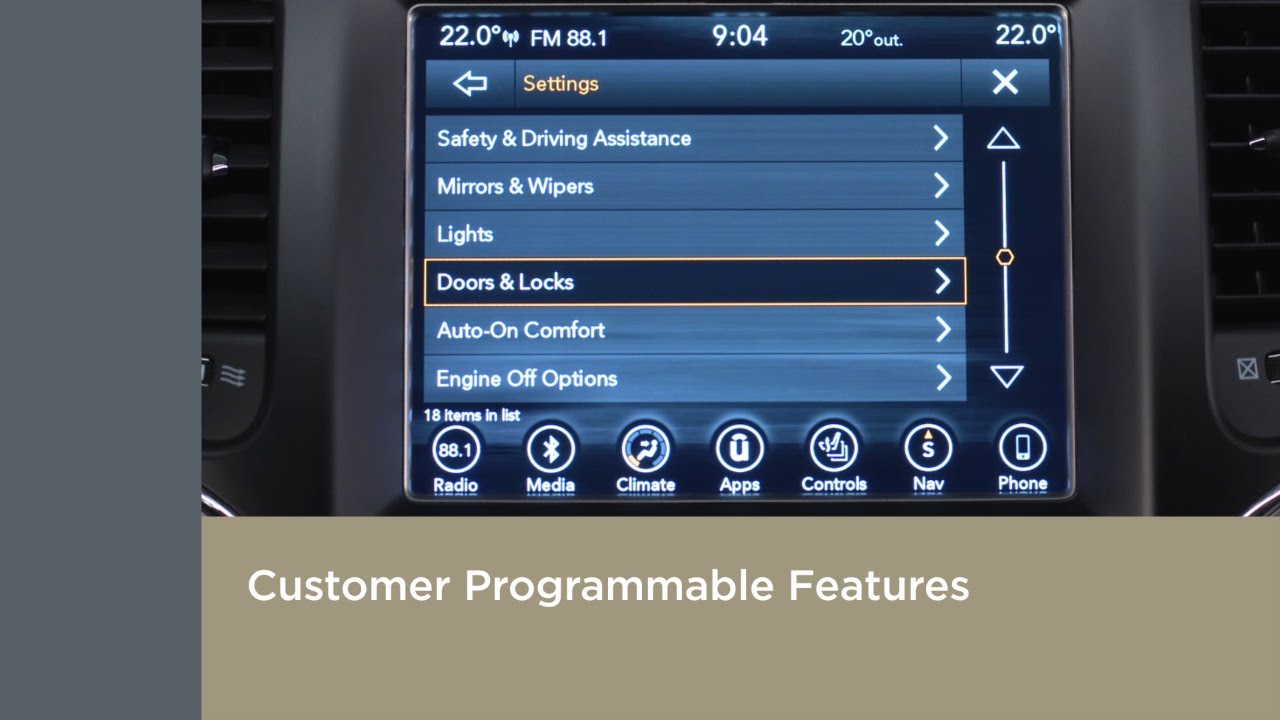 Customer Programmable Features | How To | 2019 Jeep Grand Cherokee ...
