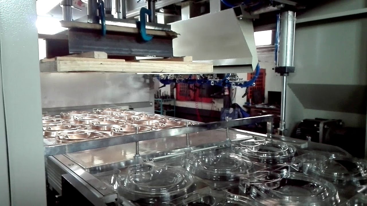 TX 720C copper mould vacuum forming machine - YouTube