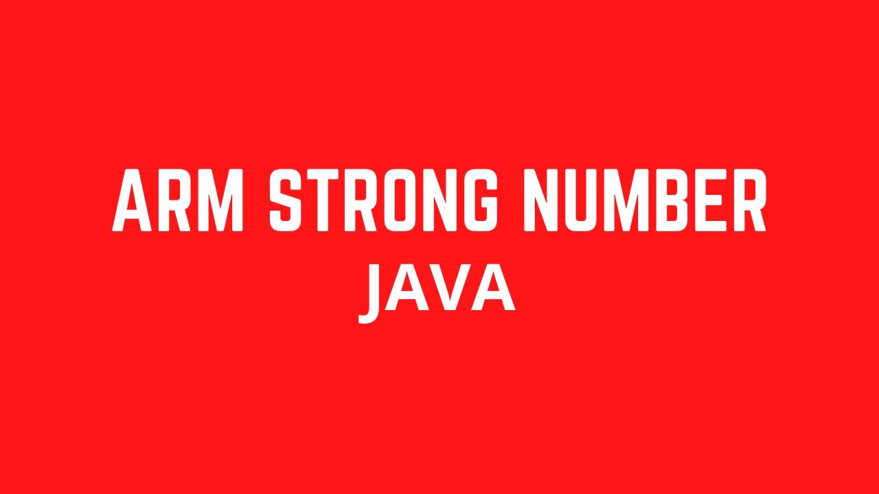 Finding Armstrong number | Java | CodeFlows - YouTube